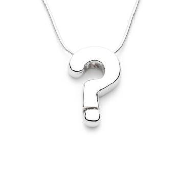 Question Mark - Handmade Sterling Silver Pendant By Purplefish Designs ...