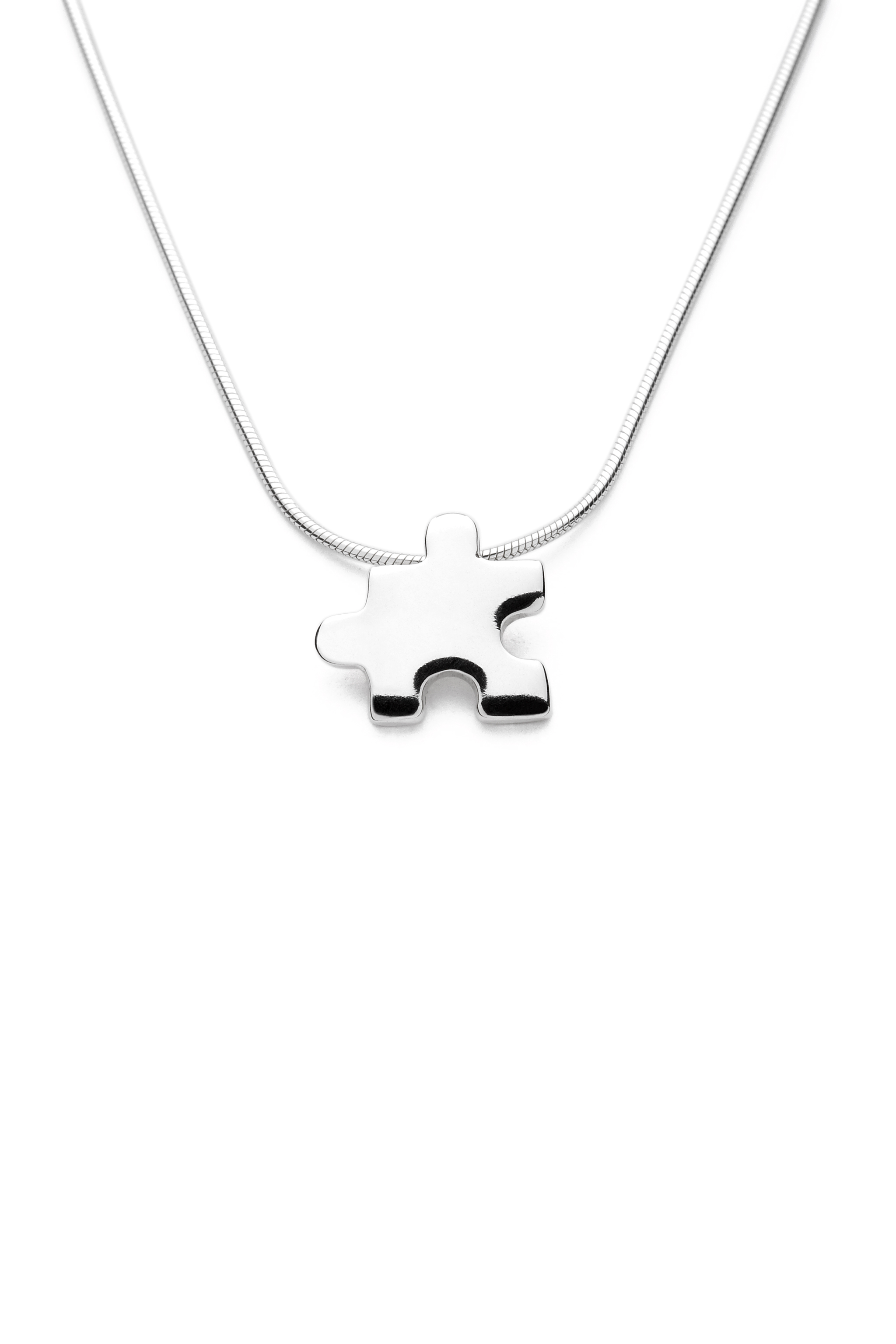 Jigsaw - Handmade Sterling Silver Pendant By Purplefish Designs on Luulla